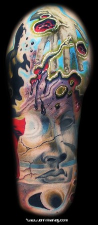 Salvador Dali Tattoo Sleeve
