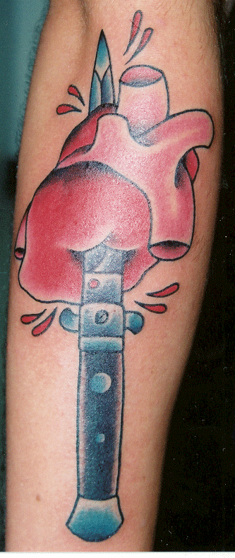 Stabbing tattoo - Bronctattooaus.com