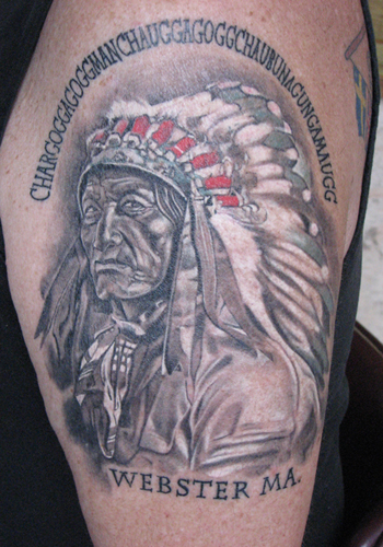 Native American Portrait Tattoo