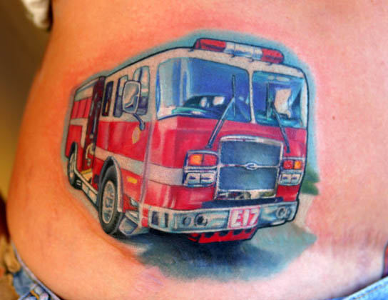Small Fire Department Tattoos