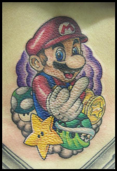 Super mario tattoo flash - Bronctattooaus.com