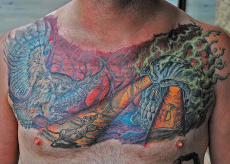 Crazy chest tattoos - Bronctattooaus.com