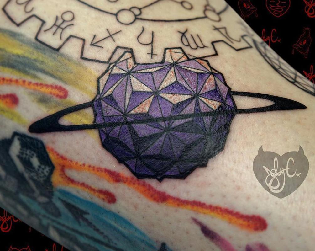 Geo Planet by Joby Cummings : Tattoos