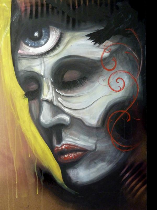 In progress bio face by Mully : Original Art