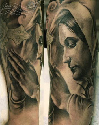 Saint Maria Tattoos Virgin Mary Piece For My Boy Fernando , Thank You